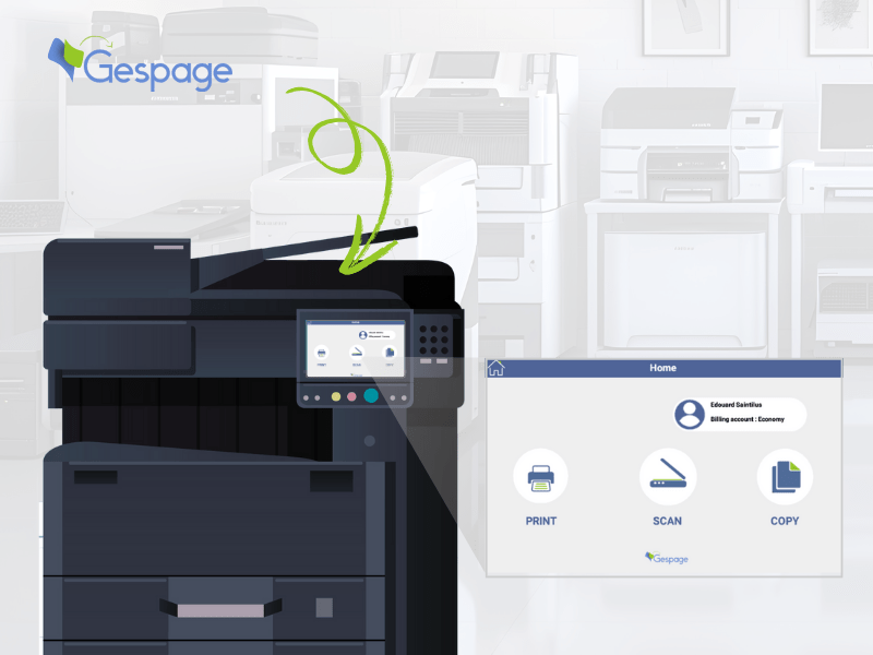 Embedded terminal Gespage