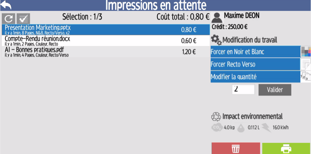Terminal embarqué Ricoh Gespage