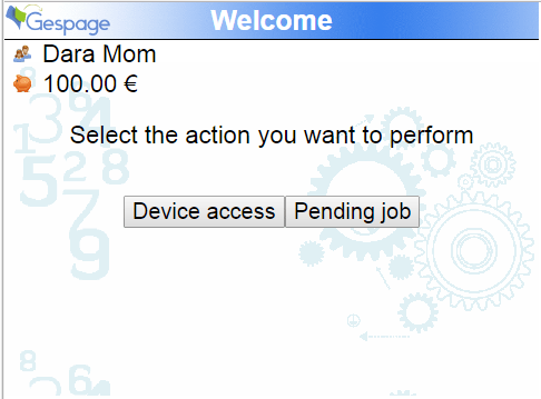 Embedded terminal Epson • Gespage, Print management software