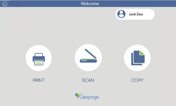 Embedded terminal Epson • Gespage, Print management software